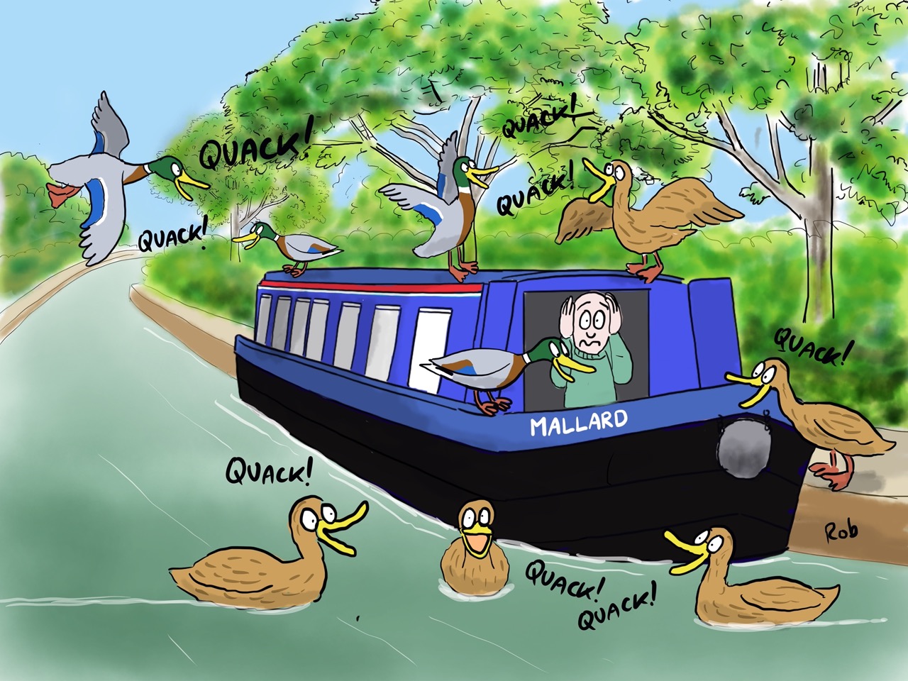 Canal Boat - Moving Cartoons