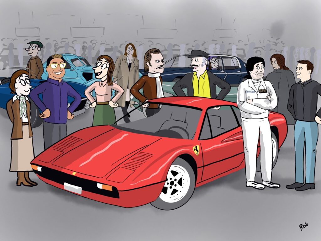 Ferrari Cartoons | Classic & Supercar Art | Moving Cartoons