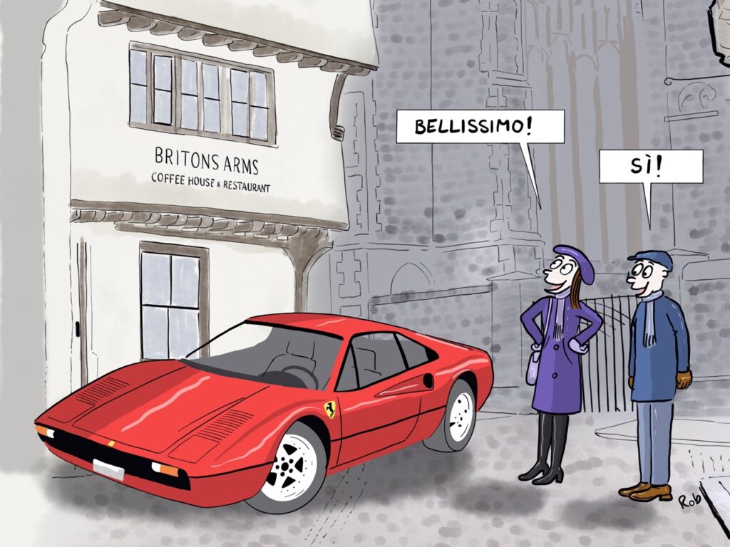 Ferrari Cartoons | Classic & Supercar Art | Moving Cartoons