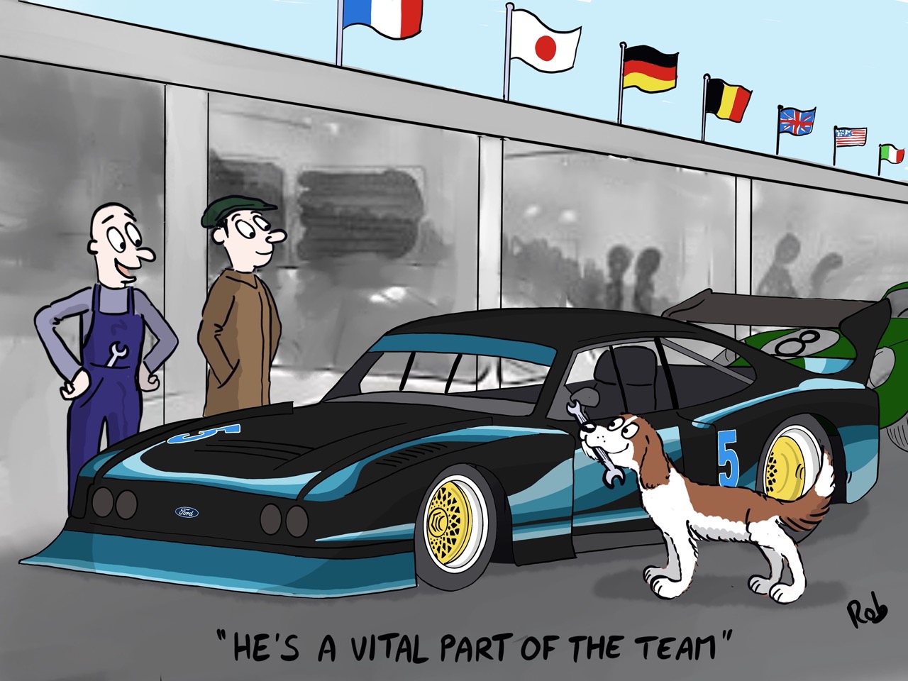 Ford Capri Racing - Moving Cartoons