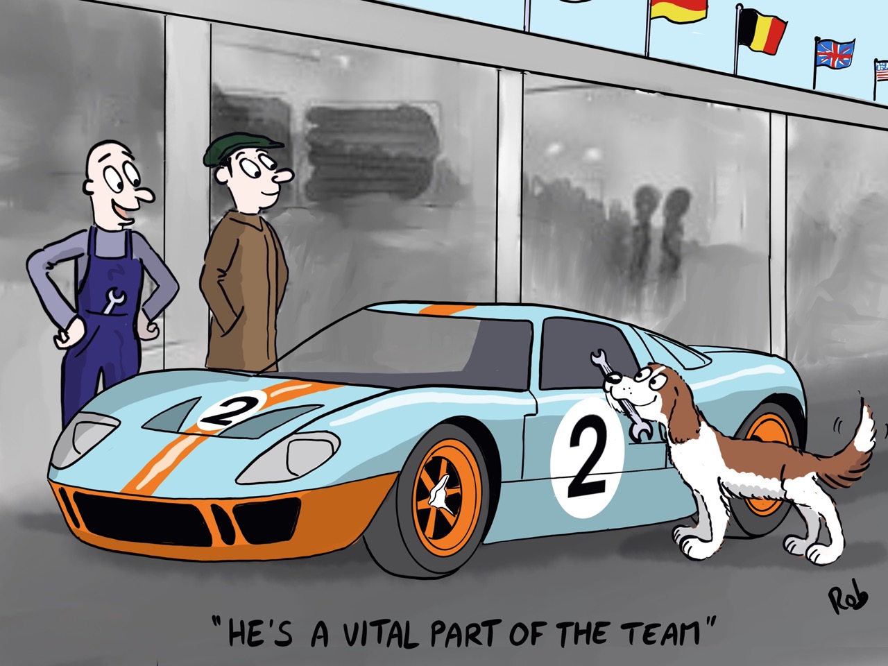 Ford GT40 - Moving Cartoons