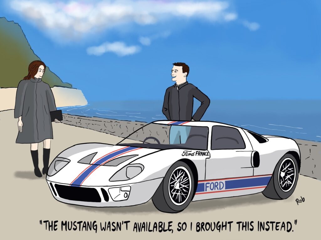 Ford GT40 - Un Homme et Une Femme - Moving Cartoons